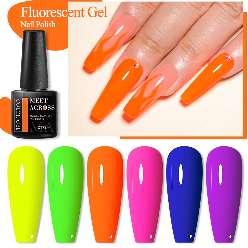 MTSSII MEET ACROSS ยาทาเล็บเจล เรืองแสง UV LED 7 มล. | Shopee Thailand