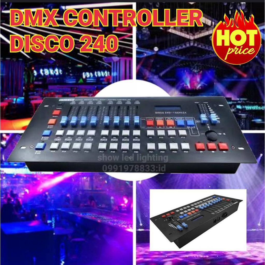 DMX 240 ,DMX 512 ,controller ( กดเลือกตัวเลือก )บอร์ตควบคุมไฟ ไฟพาร์ PAR LED light PARTY LIGHT ...