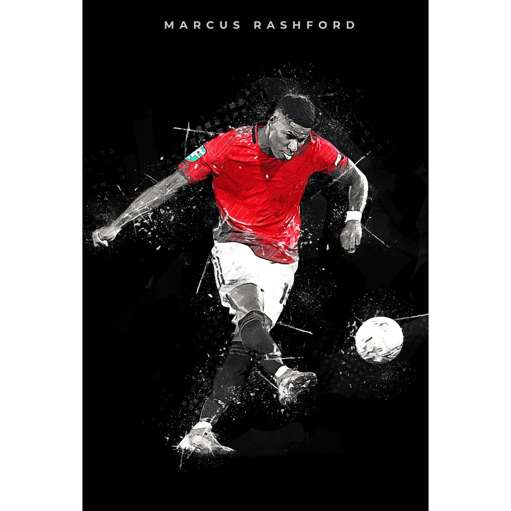 โปสเตอร์ มาร์คัส แรชฟอร์ด Rashford Manchester United แมนเชสเตอร์ ...