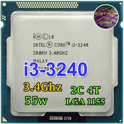 CPU Intel Core i3-3240 3.4GHz 2คอ4เทรด 55W LGA 1155 ฟรีซิลิโคน1ซอง i3 ...