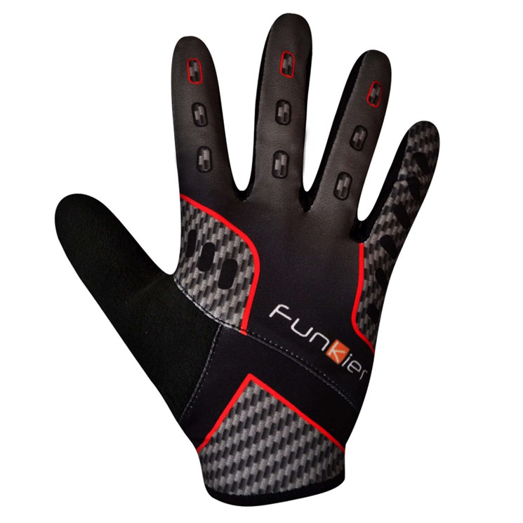ถุงมือจักรยานแบบเต็มมือ Funkier รุ่น GLVM-14L ลายคาร์บอน | Shopee Thailand