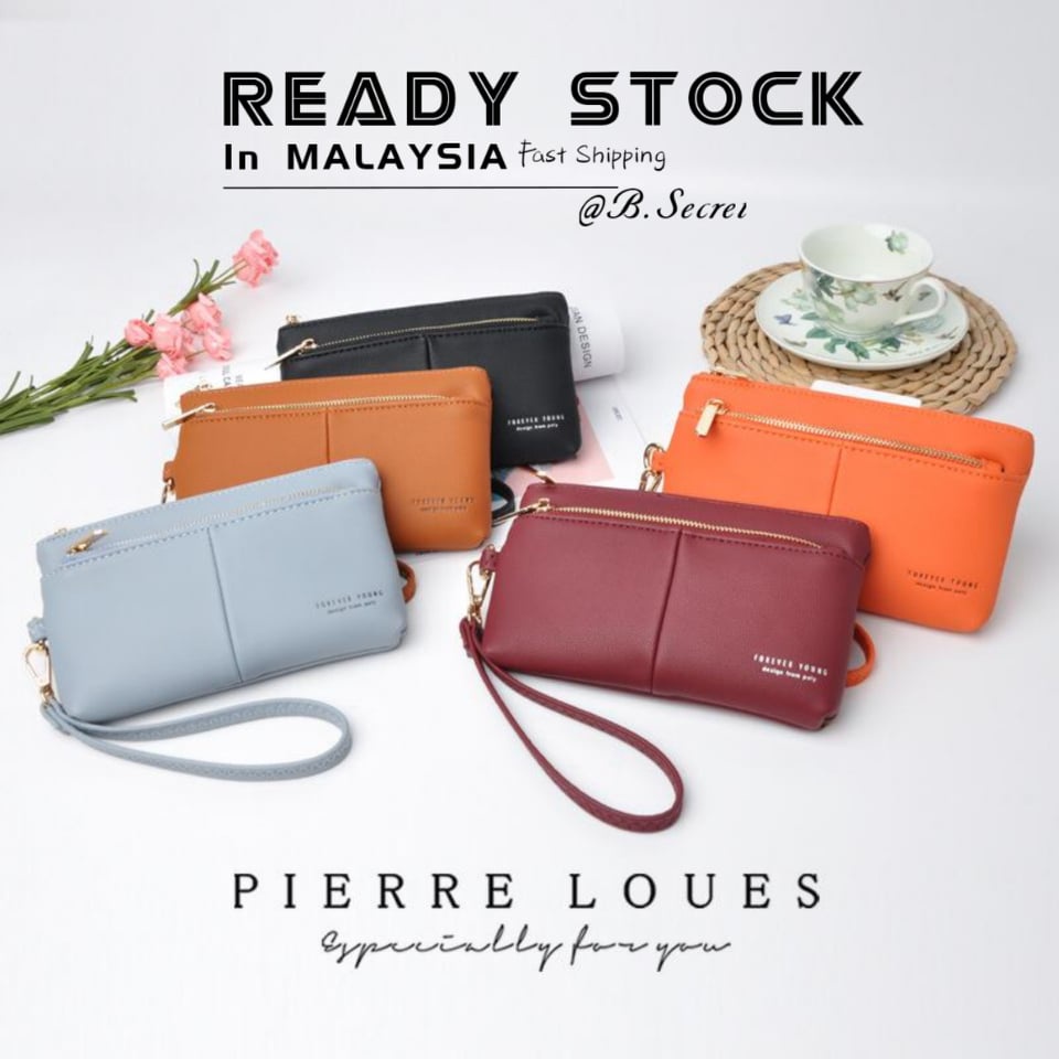 Bagsecret Pierre Loues Forever Young กระเป๋าสตางค์ ทรงคลัทช์ มีซิป ขนาด ...