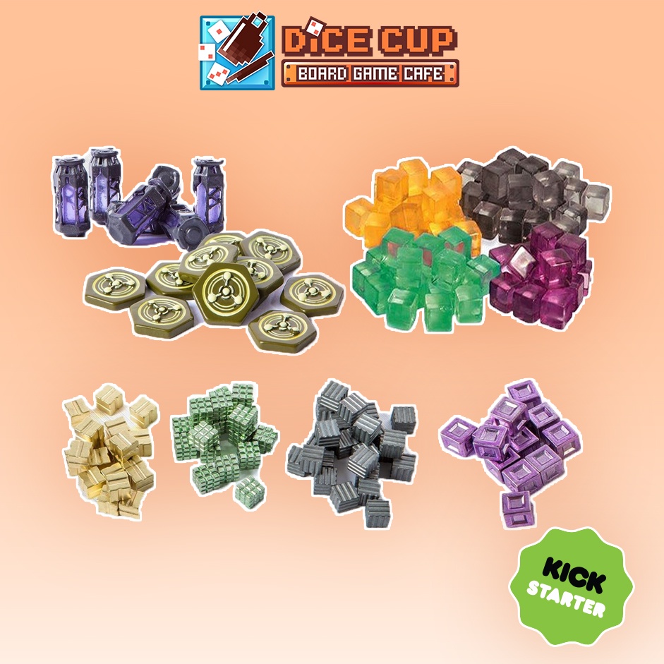 [ของแท้] Anachrony: Add Ons [Metal Resource Cube Pack (80 pieces)+Resin Energy Source+Plastic ...