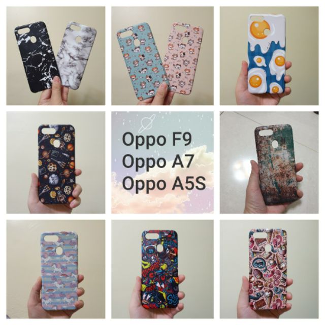 เคสแข็ง Oppo F9 A7 A5s เคสไม่คลุมรอบนะคะ เปิดบน เปิดล่าง ตอนกดสั่งซื้อ