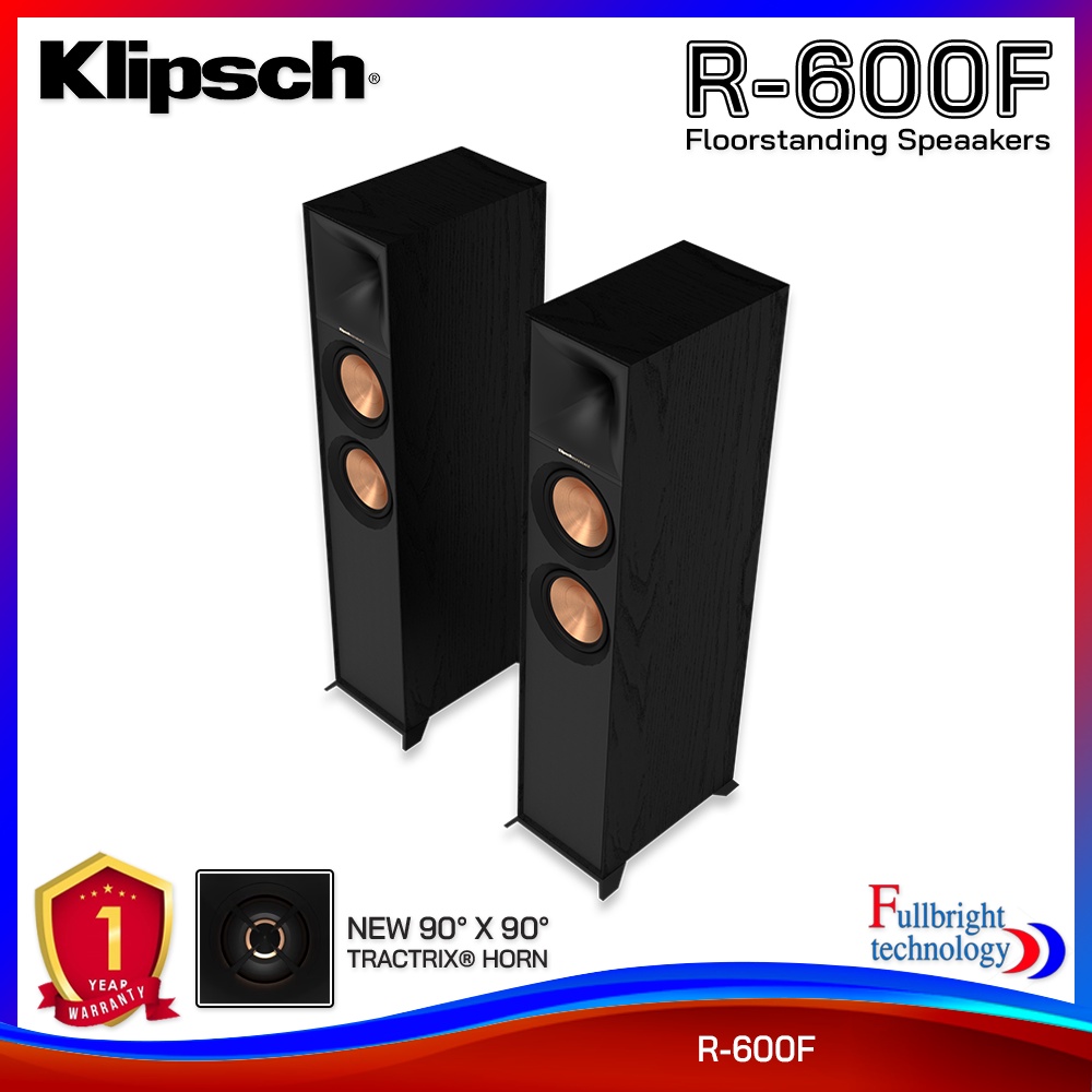 Klipsch R-600F Floorstanding Speaker ลำโพงตั้งพื้น กำลังขับสูงสุด 400 ...