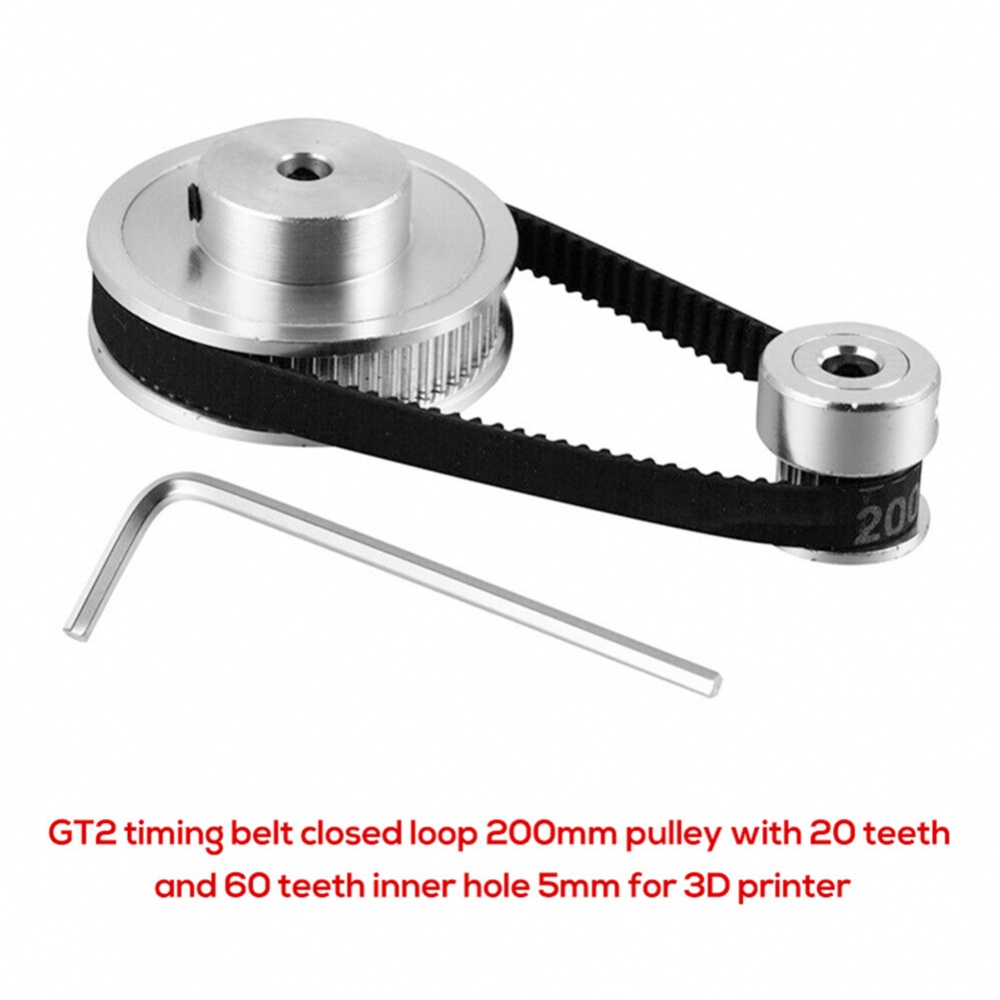 【EVERY】GT2 Timing Belt Pulley 60Teeth 20Teeth 5mm Reduction 1:3 Belt ...
