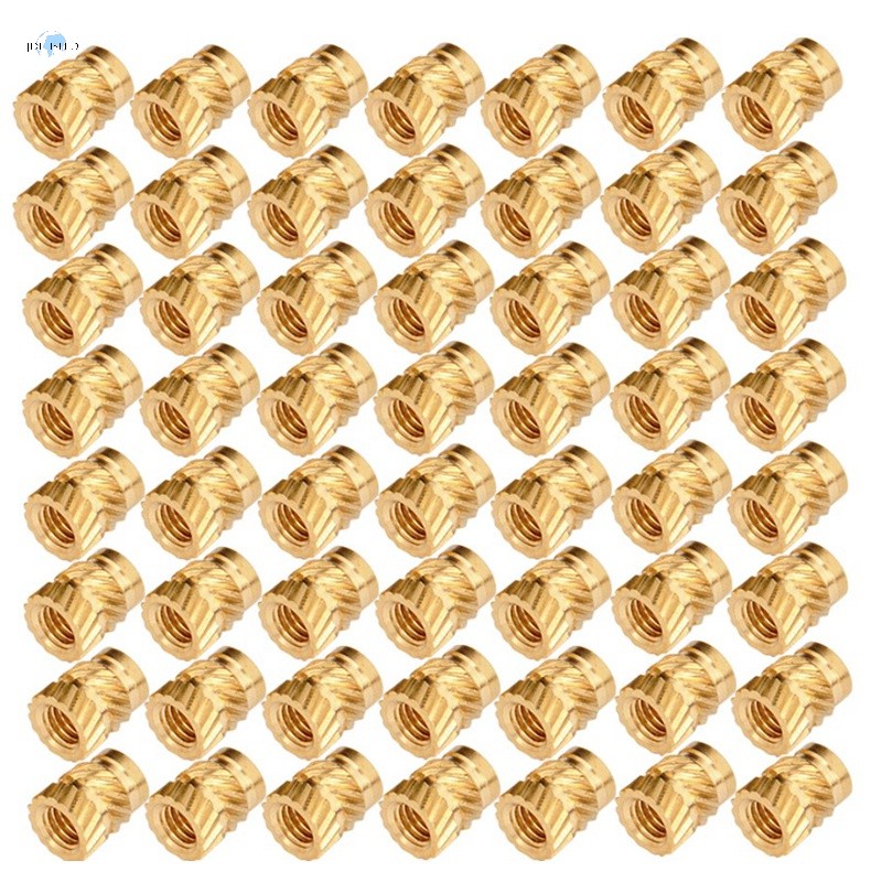100 ชิ้น M3 ด้าย Knurled ทองเหลืองเกลียวความร้อนชุดทนความร้อนใส่ ...
