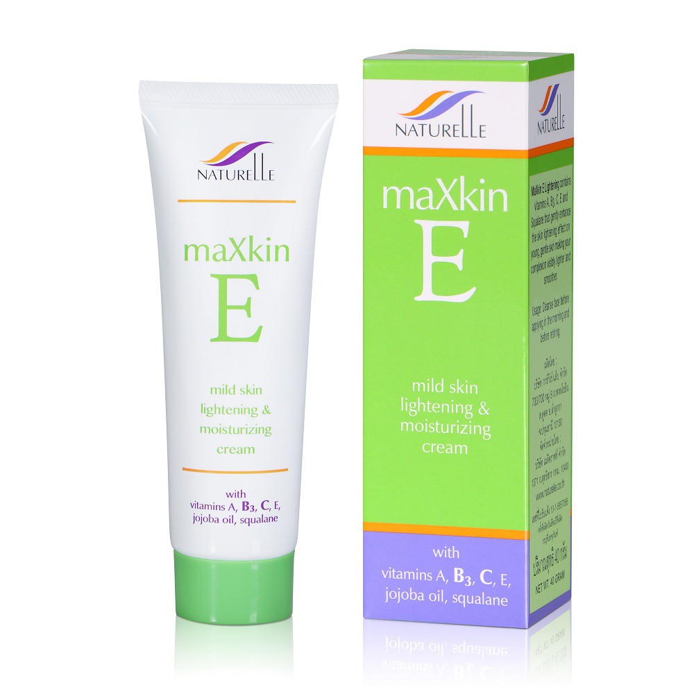 maXkin E Mild Skin Lightening&Moisturizing Cream (แม็กสกิน อี มายด์ สกิน ไลท์เทนนิ่ง แอนด์ มอยส์ ...