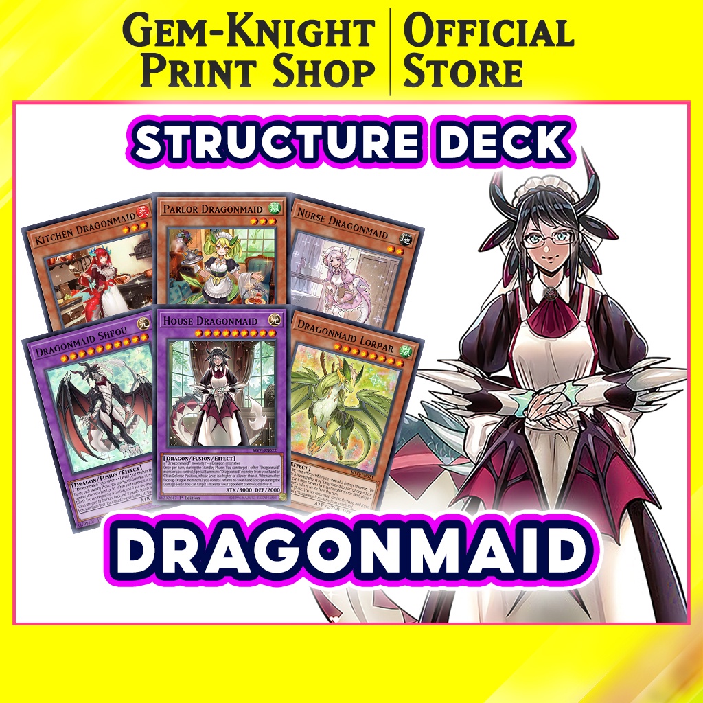 [การ์ดพิมพ์ลาย] Yugioh Deck - Structure Deck: Dragonmaid | Shopee Thailand