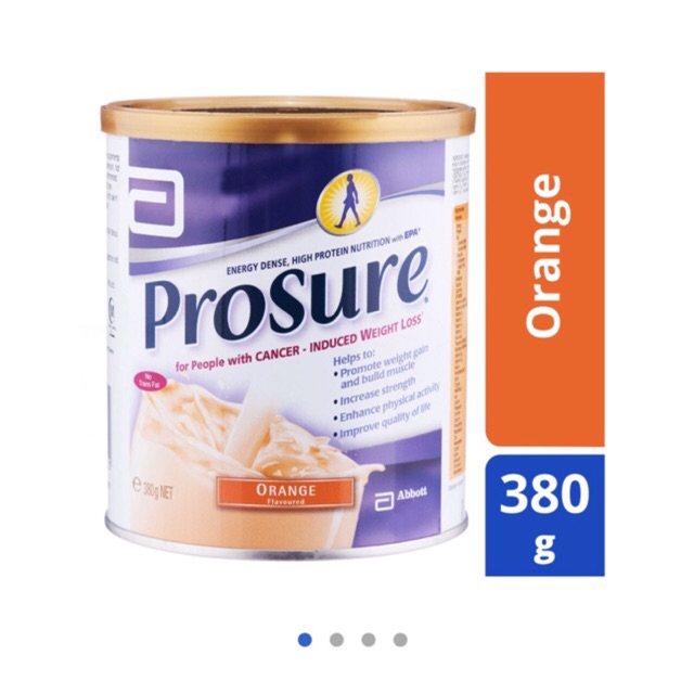 (โปรชัวร์ แบบผง ) Prosure Milk Powder 380g - รสส้ม อาหารเสริมสำหรับ ...