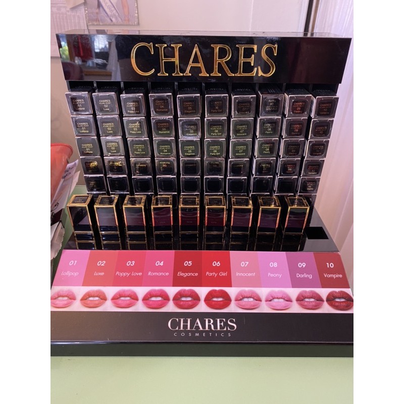 ลิปแมท CHARES สีติดทนนาน ไม่ตกร่อง คุณภาพสูง | Shopee Thailand