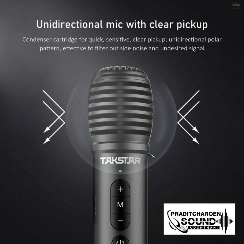 ไมโครโฟนพกพาแบบมีลำโพงในตัว TAKSTAR DA10/ไมโครโฟนแบบมีลำโพงในตัว | Shopee Thailand
