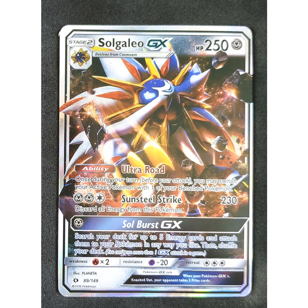Solgaleo GX 89/149 โซลกาเลโอ Pokemon Card (Matt Shadow Series) ภาษา ...