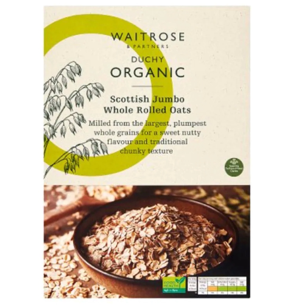 Waitrose Duchy Organic Whole Rolled Oats Scottish Jumbo 1kg อาหาร ...