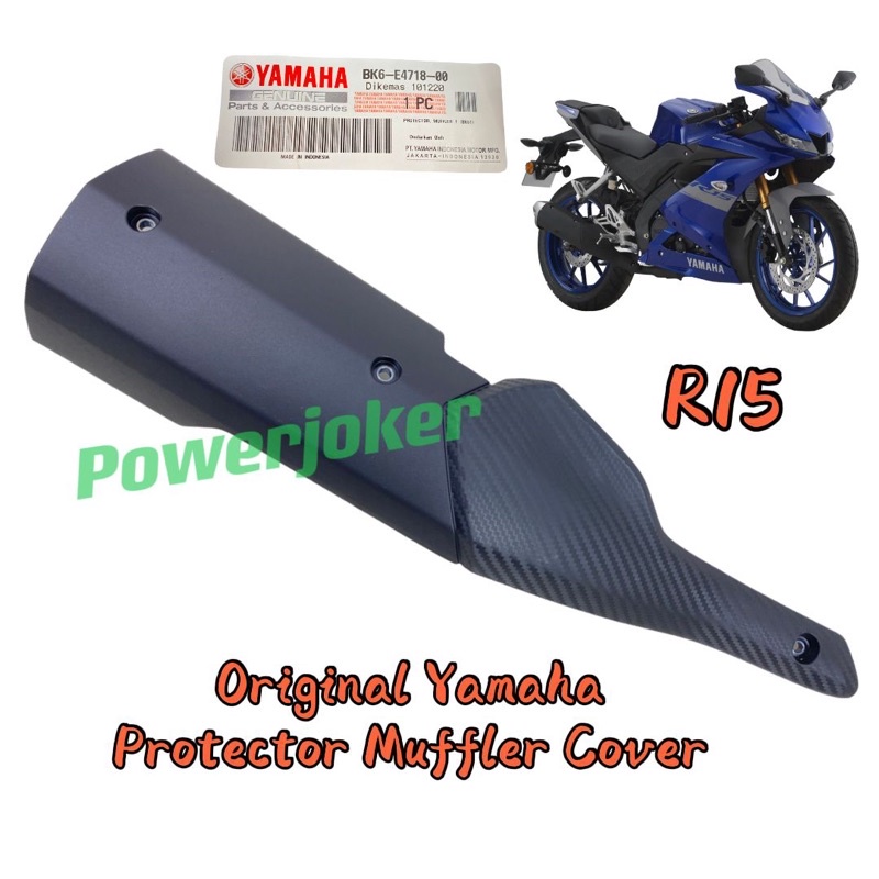 ฝาครอบท่อไอเสีย สีดําด้าน สําหรับ Yamaha R15 R-15 | Shopee Thailand