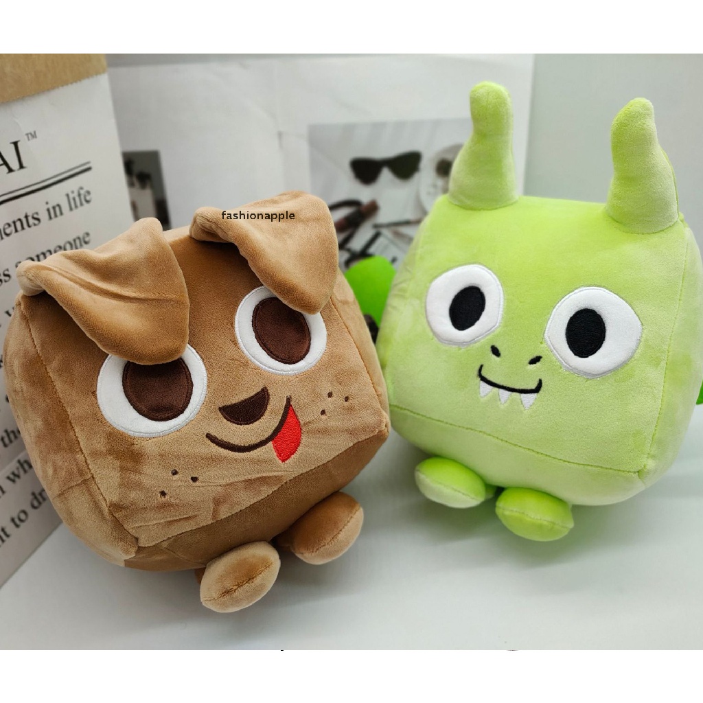 FAMY Big Games Cat Plush With Code Pet Simulator X Square Cat Plush Toy ...