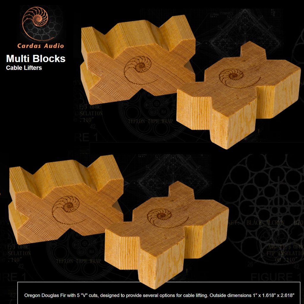 ของแท้ไม้รองสาย อุปกรณ์เครื่องเสียง CARDAS Multi Blocks SET 6 ชิ้น ...