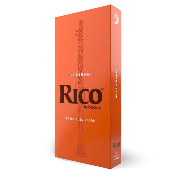 ลิ้นกล่องส้ม Rico Clarinet Reeds Orange Case 25 Pieces/Box บีแฟลตคลา ...
