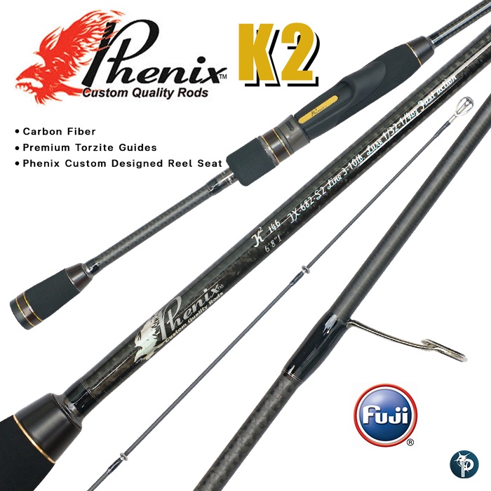 คันเบ็ด Phenix K2 สำหรับตกปลา | Shopee Thailand