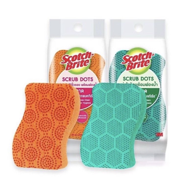 Scotch-Brite® Set ScrubDot Scrub Dots รุ่นไร้ริ้วรอย และ รุ่นทั่วไป ...