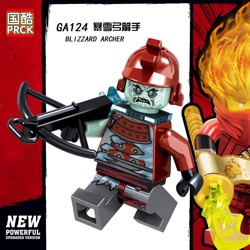 ของเล่นฟิกเกอร์ รูปจักรพรรดินินจา ดาบ Ninja Master Wu General Vex Gold ...