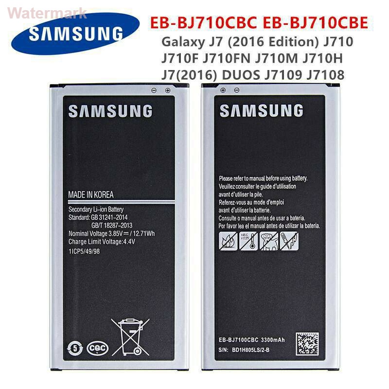 Samsung J7 2016 / J710 Battery 3.85V 3300mAh งานแท้ ประกัน6เดือน แบตซัมซุงJ710 แบตJ710 | Shopee ...