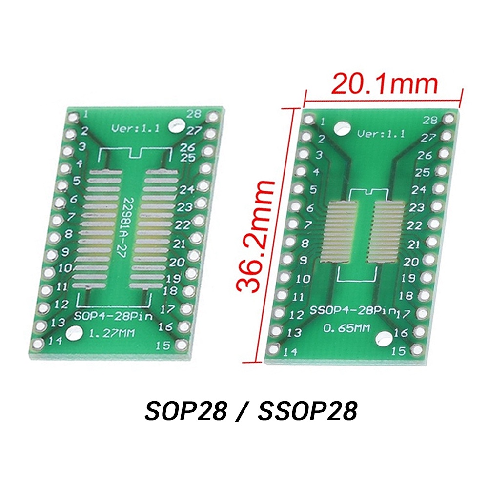 พีซีบี บอร์ดแปลง SMD TQFN TQFP QFN SOP SSOP TSSOP to DIP DIL 2.54 SOP8 SOP14 SOP16 SOP20 SOP24 ...