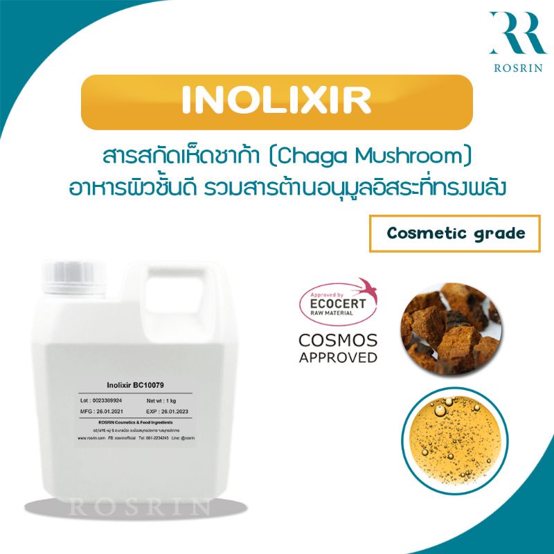 Inolixir สารสกัดเห็ดชาก้า (Chaga Mushroom) อาหารผิวชั้นดี รวมสารต้าน ...