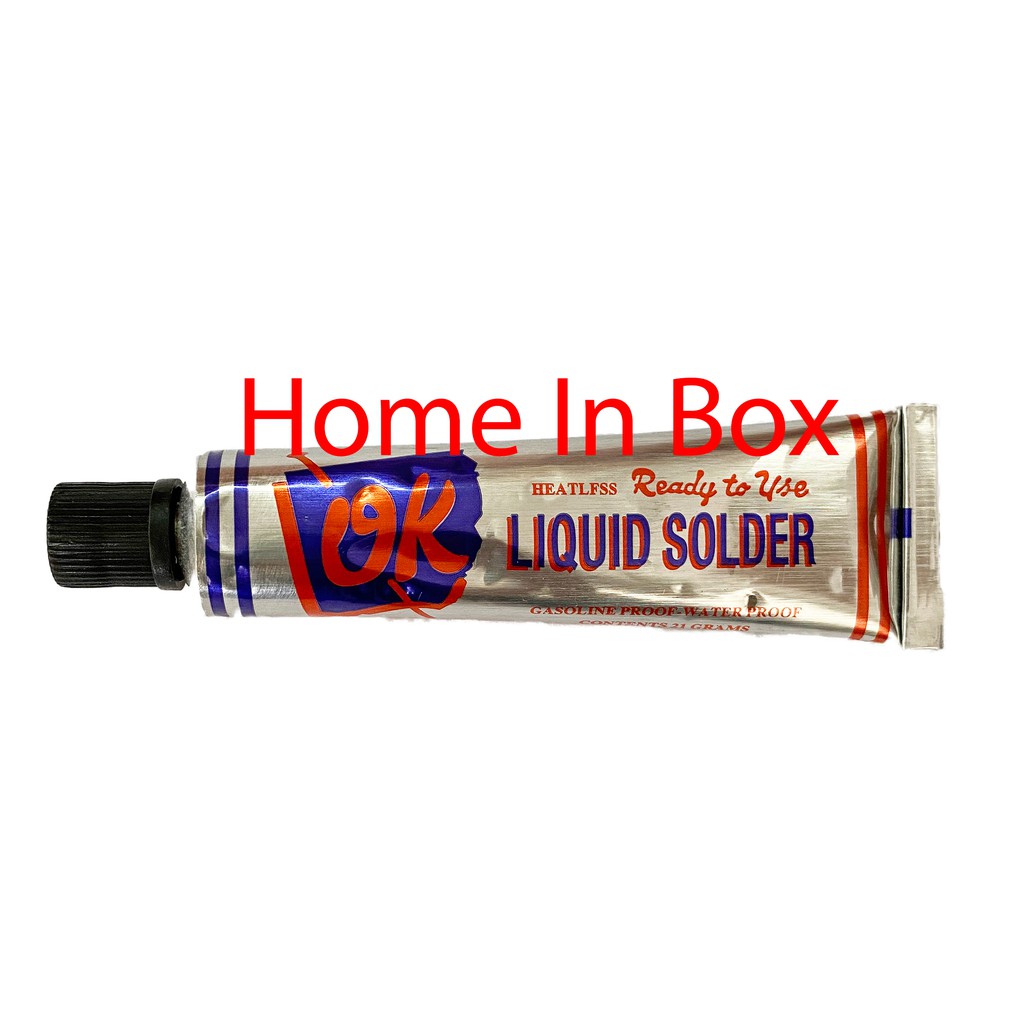 ตะกั่วหลอด OK 21กรัม สำหรับบัดกรีโลหะทุกชนิด อุดรอยรั่วเอนกประสงค์ ติด ...