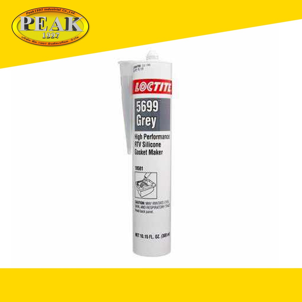 Loctite #5699 Silicone Sealant Gray กาวซิลิโคนสีเทา ปะเก็นเหลว 300ml ...