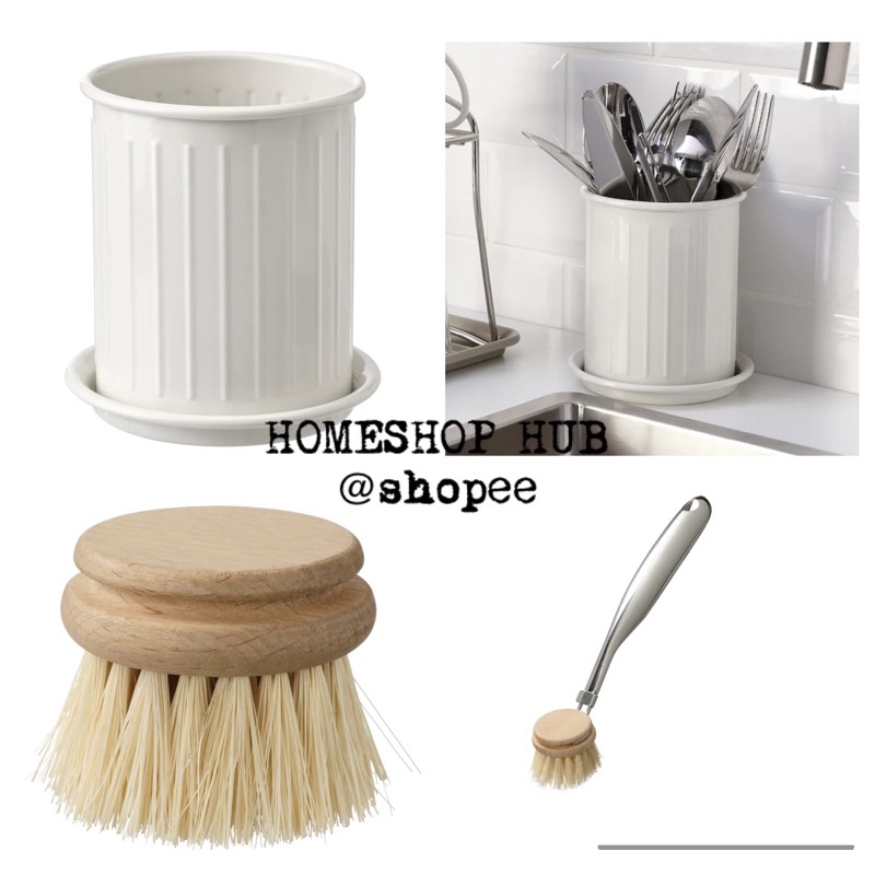 Ikea VALVARDAD NORDIC ที่วางช้อนส้อม มีด สเตนเลส ที่วางแปรงสีฟัน ภาชนะ ...