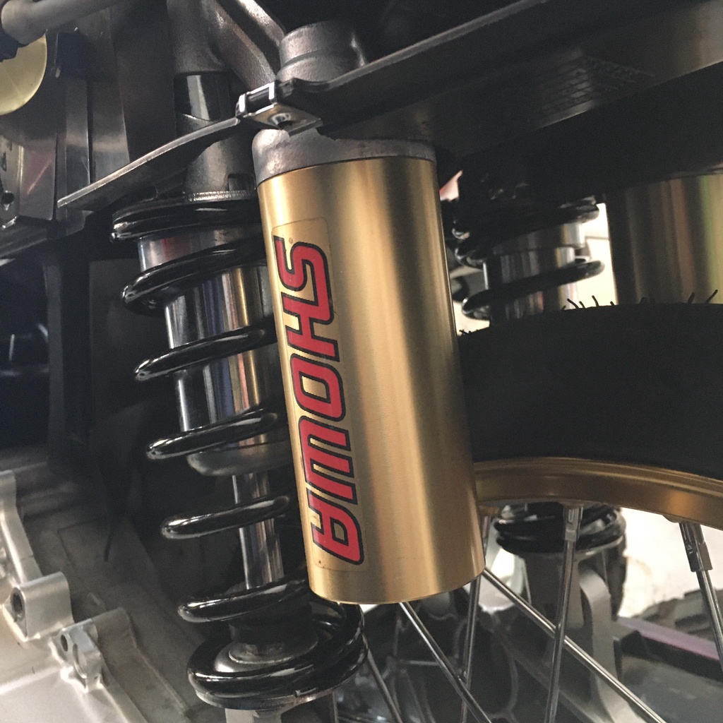 สติกเกอร์ โชว่า(SHOWA) แปะโช๊ค มีให้เลือก2ขนาด SHOWAเทค1-2/SHOWAเทค3-5 ...