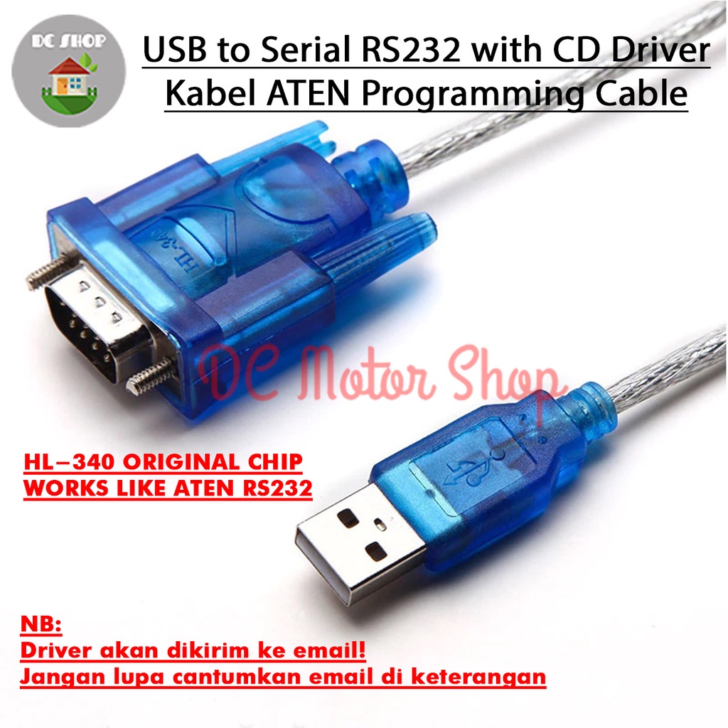 Usb to Serial RS232 RS 232 พร้อมสาย CD Driver ATEN สายการเขียนโปรแกรม ...