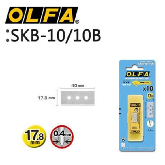 OLFA ใบมีดคัตเตอร์ SKB-10/10B ใช้กับคัตเตอร์เซฟตี้ SK-10 ตัด Shrink Wrap | Shopee Thailand