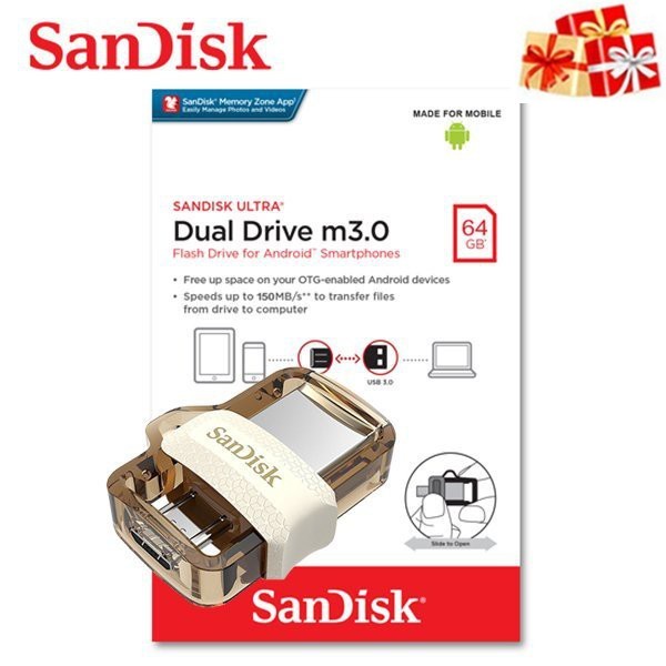 Ultra Otg M3. 0 Amber Usb3. 0 64GB Dual-use Pendrive | Shopee Thailand