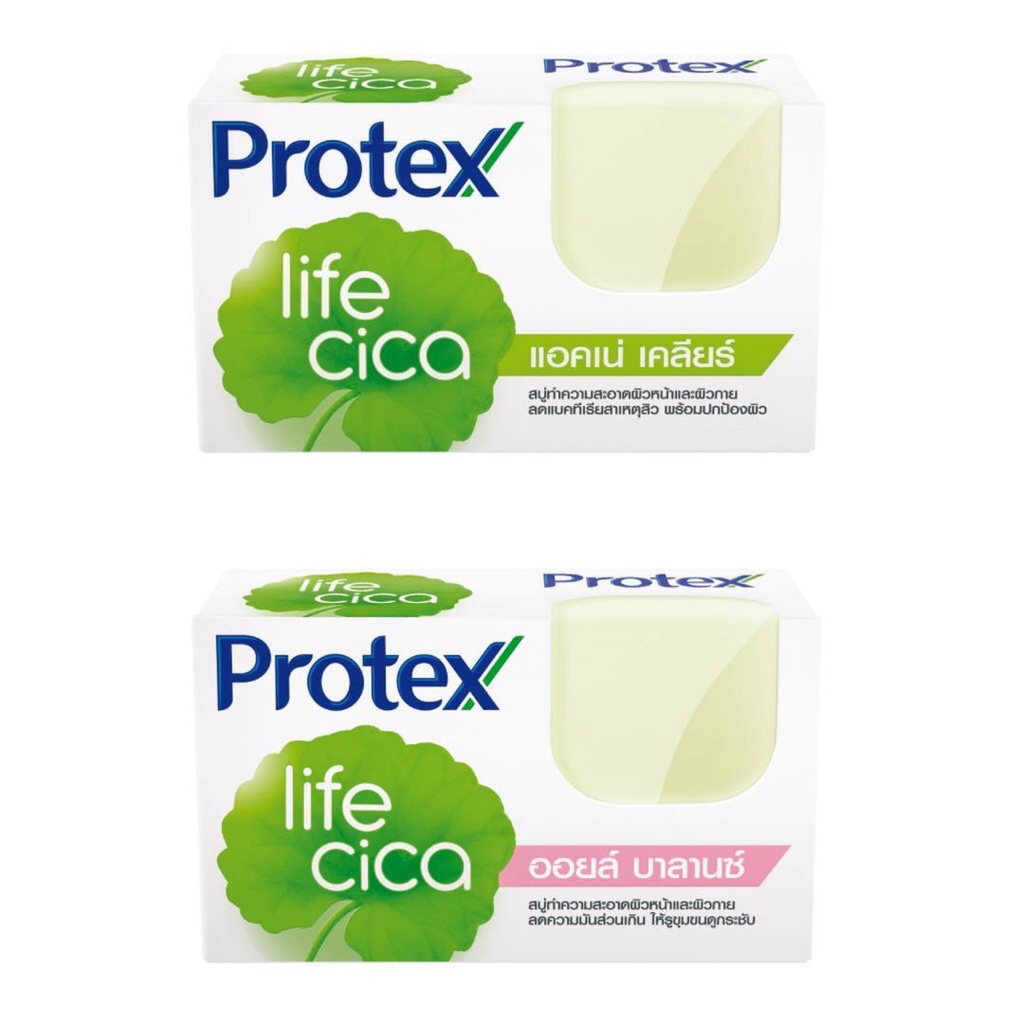 PROTEX โพรเทคส์ ล้างหน้า สบู่ ออยล์ เอคเน่ เคลียร์ Protex Life Cica ...