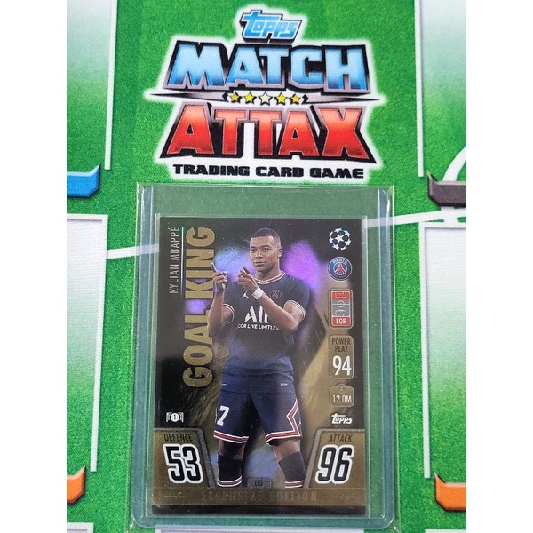 2021/22 Match Attax Goal King Mbappe' หายากแบบ 10 กะโหลก | Shopee Thailand