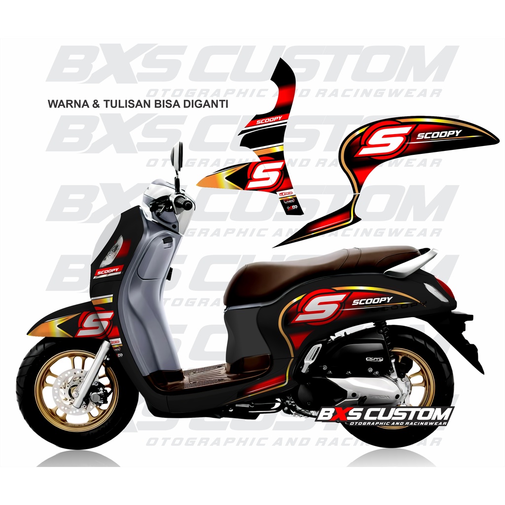 สติ๊กเกอร์ VIRAL SCOOPY RACING STRIPING ใหม่ล่าสุด 2022 สติ๊กเกอร์ ...