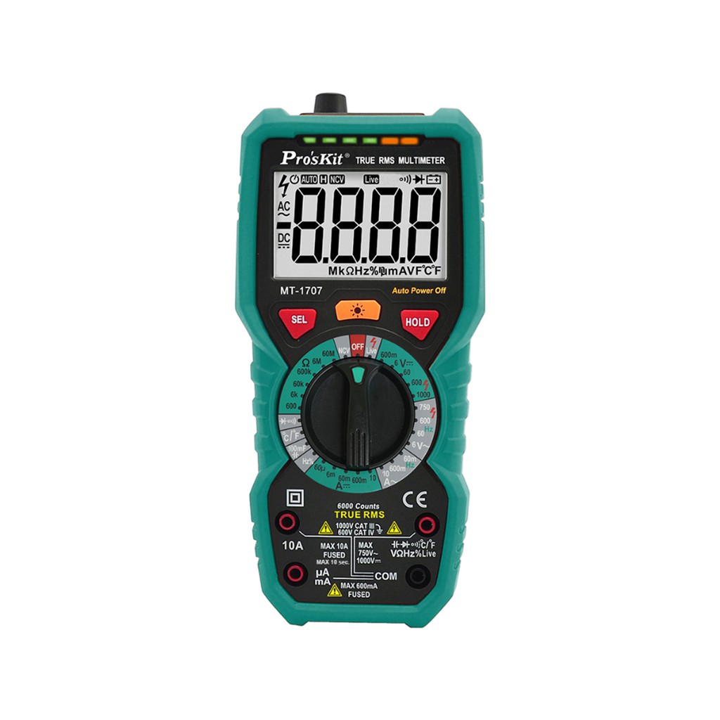 Pro'sKit ดิจิตอลมัลติมิเตอร์ 3-5/6 True RMS MT-1707 | Shopee Thailand