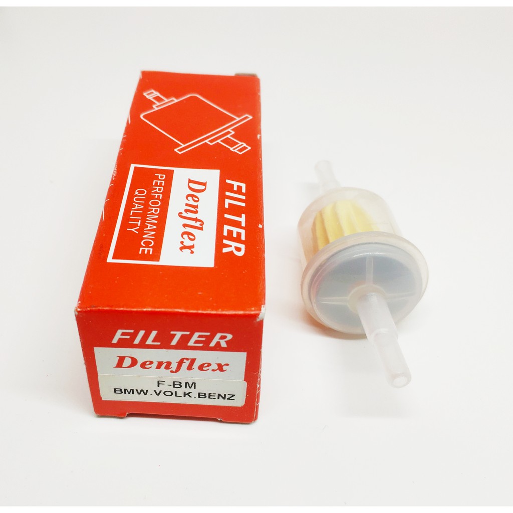 กรองเบนซิน BMW,VOLK,BENZ สีใส รูน้ำมันเข้าออก6มิล Denflex (1ลูก) | Shopee Thailand