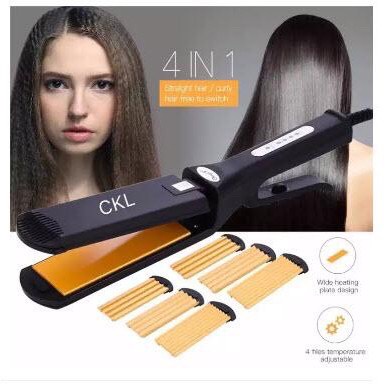 พร้อมส่ง4 in 1 CKL-1044 เครื่องหนีบผม เครื่องหนีบผมตรง ที่หนีบผม หนีบผม CKL 1044 เครื่องม้วนผม ...