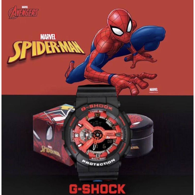 CASIO G-SHOCK นาฬิกาข้อมือแฟชั่นในรูแบบ SPIDER-MAN รุ่น GA-110BC สุดฮอต ...