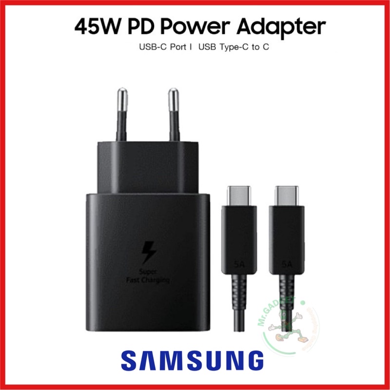 Samsung Fast Charging Travel Adapter (45W) แท้ศูนย์ไทย | Shopee Thailand
