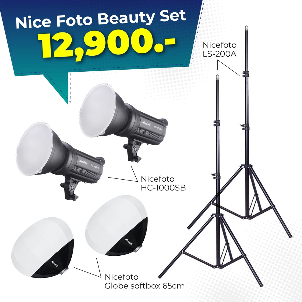 NiceFoto - KT-HC-302 Beauty Set II - ประกันศูนย์ไทย | Shopee Thailand