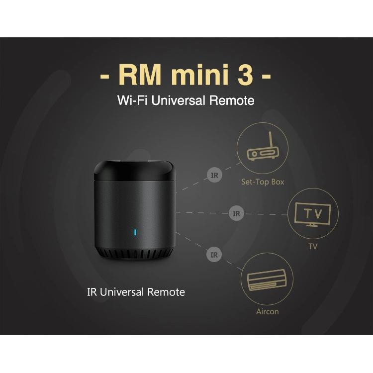 Broadlink RM mini 3 Smart remote Wi-Fi 4G IR สมาร์ทรีโมท คุมเครื่องใช้ไฟฟ้าในบ้านได้ จากรอบโลก ...