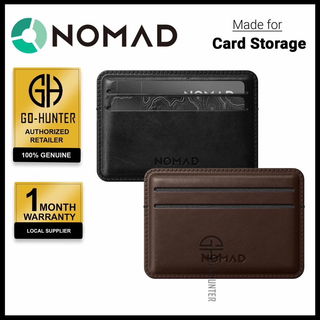 Nomad Card Wallet Horween Leather - Rustic Brown (Barcode: 856500019482 ...