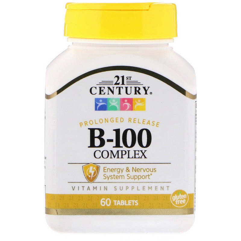 21st Century, B-100 Complex, B-50 Complex, Prolonged Release, 60 ...
