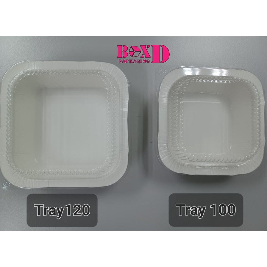 Utray 100 และ 120 ถาดกระดาษพร้อมฝา เข้าเตาอบได้ F13 | Shopee Thailand