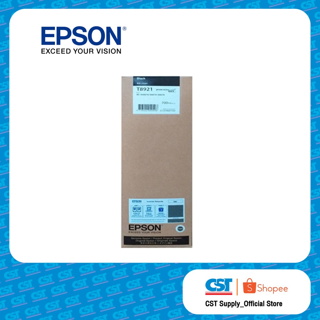 EPSON Ink Cartridges T8921 Black FOR EPSON SC-S40670 / 60670 / 80670 ...