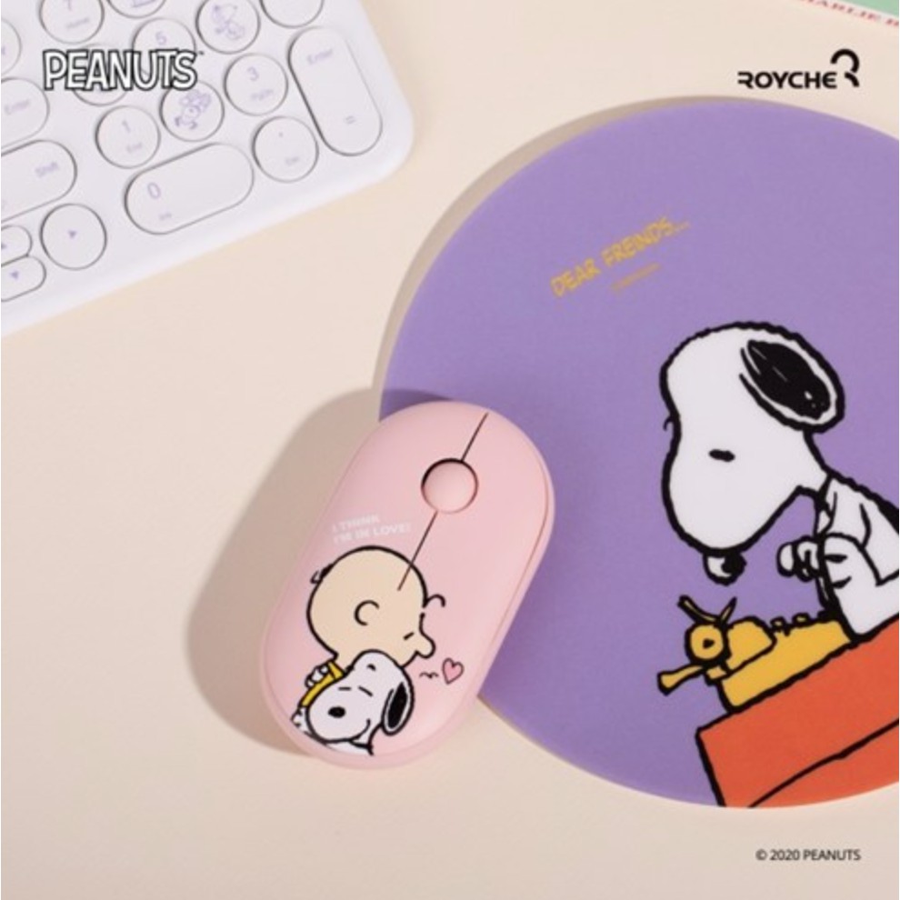 [ROYCHE] Royche x Peanuts Snoopy Silent Wireless Bluetooth Mouse 2.4GHz ...